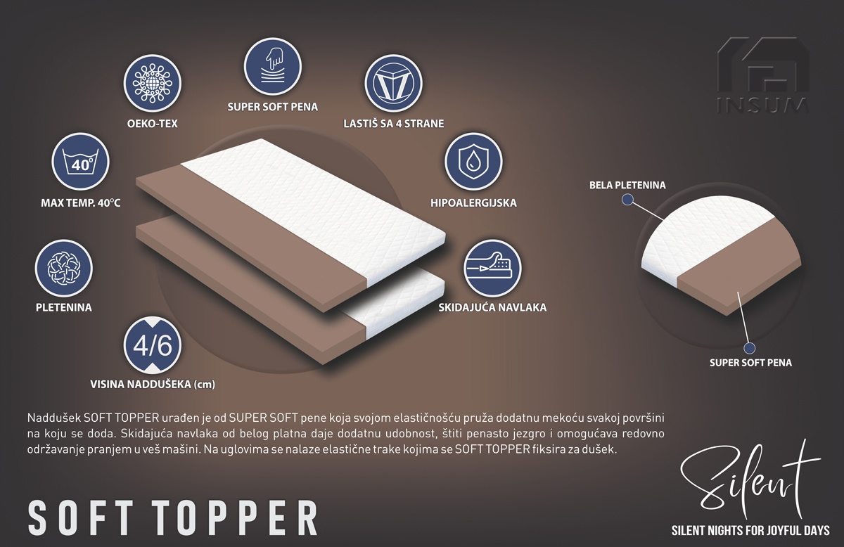 Naddušek Soft topper