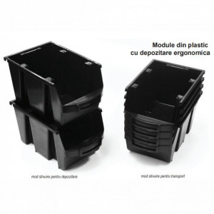 Modul plastic stivuibil (304x458x178mm) - S.C. 05