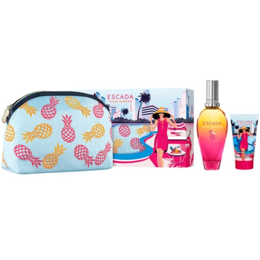 Escada Miami Blossom Комплект (EDT 50ml + BL 50ml + Bag) за Жени ...