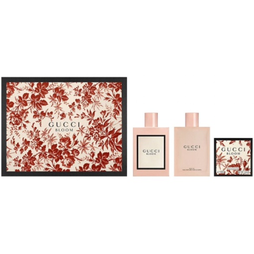 Gucci Bloom Комплект (EDP 100ml + Body Oil 100ml + Perfumed Soap 100gr ...