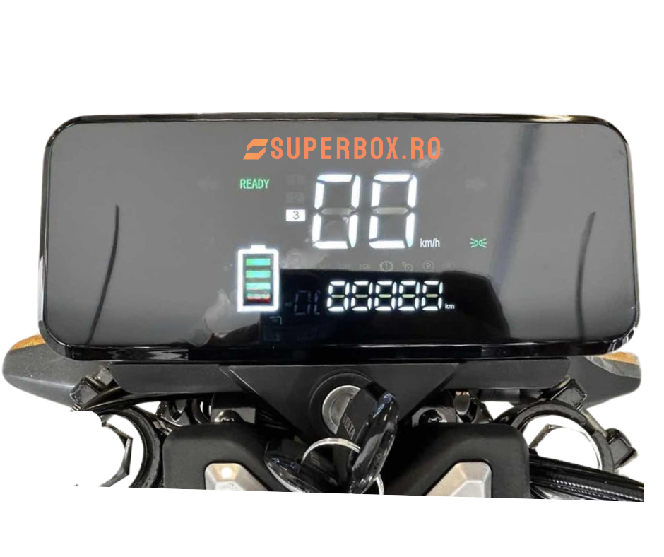 Triciclu Electric, Motor 3900W, 25km/h, fara permis / cu permis, 72V ...