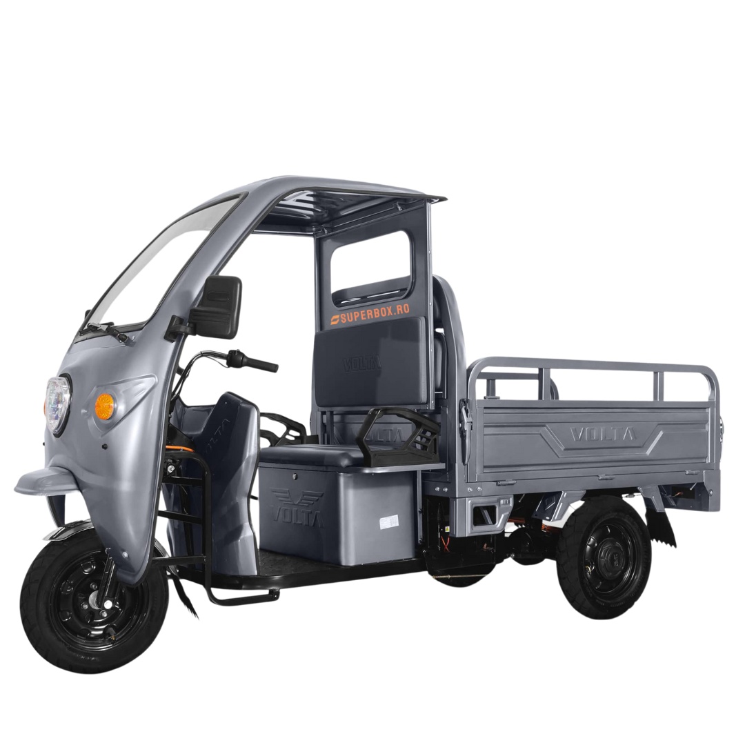 Triciclu electric cu cabina, 2000W, Voltarom SPX4, fara permis, 25Km/h ...