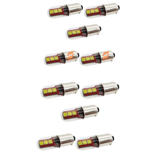 Pachet 10 leduri auto model : BA9S canbus, alb pur 6000k led nou 3535 ...