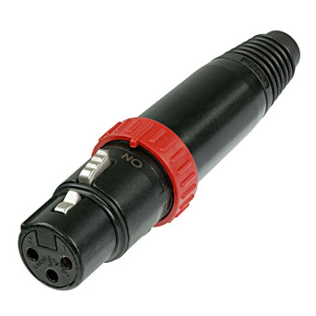 Conector XLR Mama cu 3 Pini si Comutator ON-OFF Neutrik NC3FXS-B