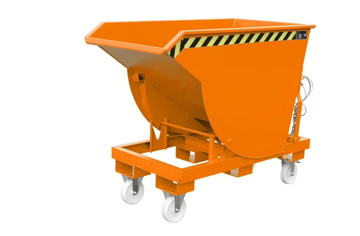 Container basculabil pentru stivuitor cu mecanism Abroll Bauer BKM 150 ...