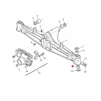 Rulment inferior pivot KOMATSU WB93R-5