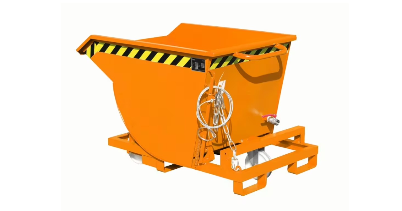 Cuva metalica basculabila stivuitor pentru spani 0.7mc -1250kg Bauer SKM 75