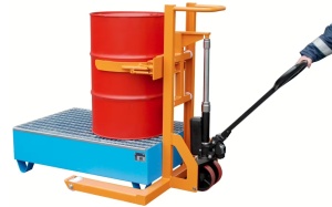 Transpaleta pt manipulat butoaie metalice Bauer FHR 600K