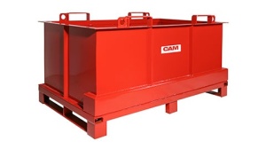 Container stivuitor cu fund basculabil 1300 litri - 1780 kg