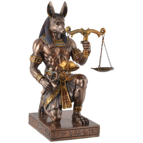 Statueta zeu egiptean Anubis 22cm