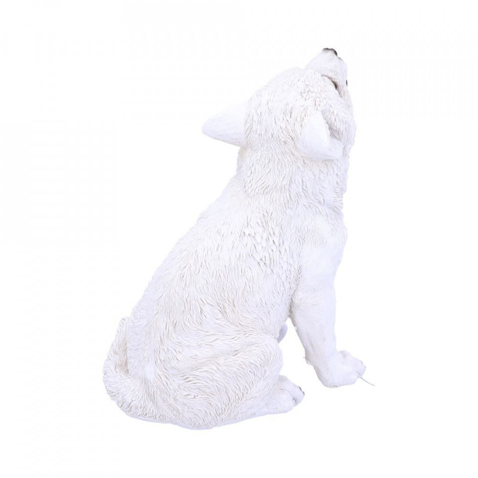 Statueta lup alb Winters Cry 22.5cm