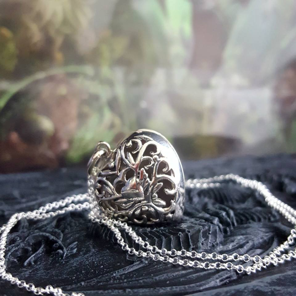 Pandantiv medalion pentru poza din argint Inima | Gothic Fairy