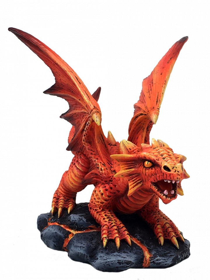Statueta Age of Dragons - Dragon de foc pui - Anne Stokes - 13 cm