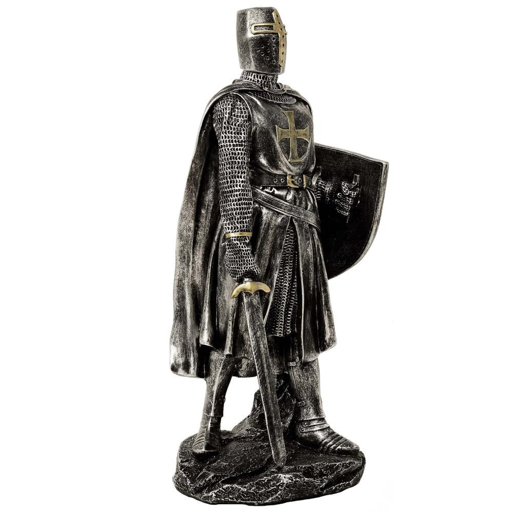 Statueta Cavaler Medieval cu Scut si Sabie 30 cm