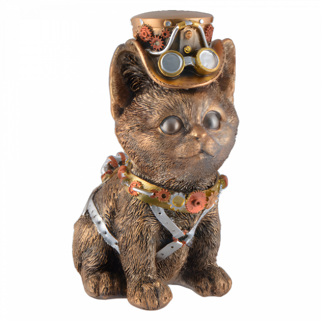 Statueta steampunk Pisicuta cu Joben 15 cm | Gothic Fairy