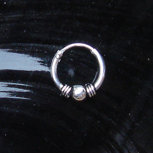 Cercel rotund din argint Creole 10mm | Gothic Fairy