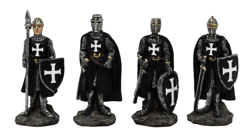 Figurina Cavaler Medieval Cruciat 7.5 cm | Gothic Fairy