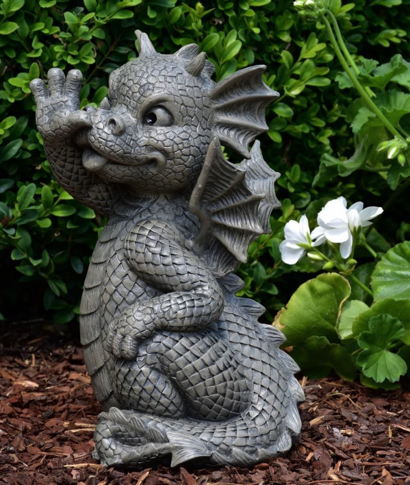 Statueta pentru gradina Dragonel Funny 28cm | Gothic Fairy