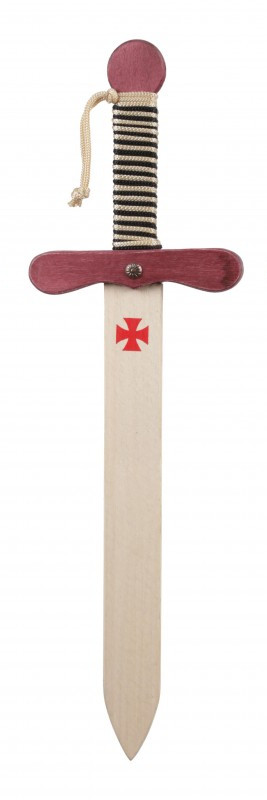 Jucarie - Sabie Templier lemn 48 cm