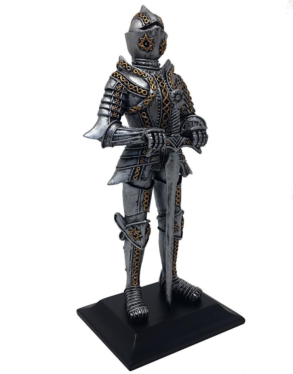 Statueta Cavaler Medieval cu Sabie 24 cm