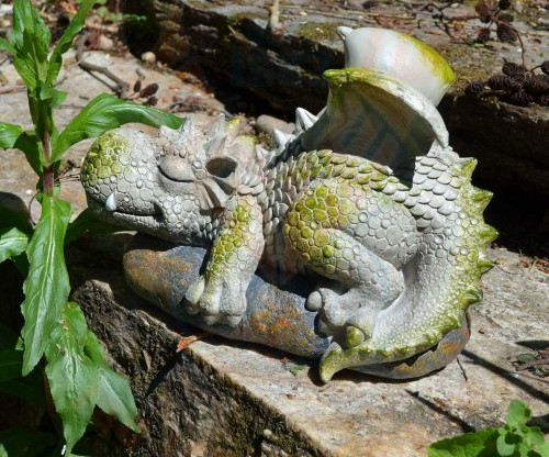 Statueta pentru exterior Gradina magica - Dragonel 25cm