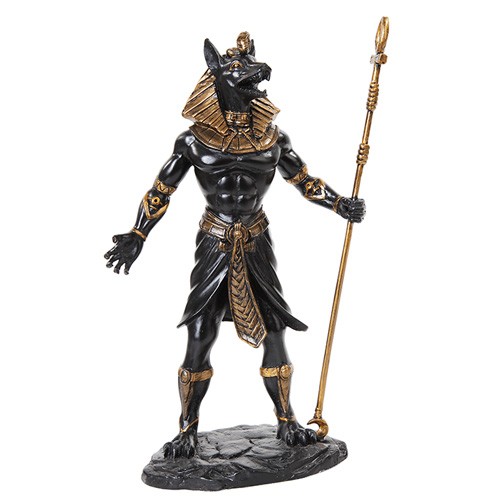Statueta zeu egiptean Anubis 18 cm