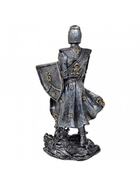 Statueta Cavaler Medieval cu Scut si Sabie 31 cm | Gothic Fairy