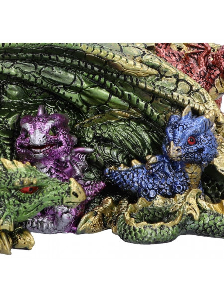 Statueta dragon cu pui Ceata de Dragonei 17.3 cm | Gothic Fairy