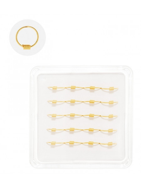 O bucata cercel piercing pentru nas din argint placat cu aur Ornament 8 ...