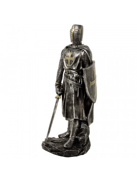 Statueta Cavaler Medieval cu Scut si Sabie 30 cm