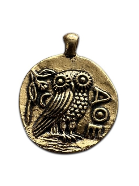 Pandantiv cu lantisor Zeita Athena – Talisman pentru Intelepciune si ...