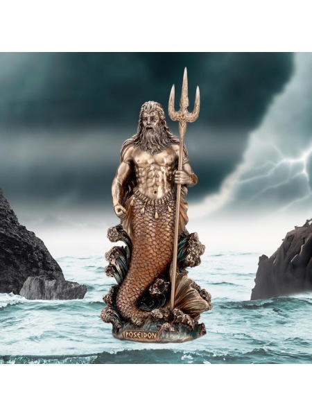 Statueta zeul marii Poseidon 18.5cm