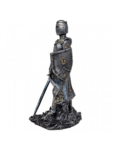 Statueta Cavaler Medieval cu Scut si Sabie 31 cm | Gothic Fairy