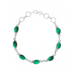 Bratara argint Piatra Malachit