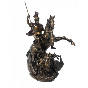 Statueta Sfantul Gheorghe si balaurul 35 cm