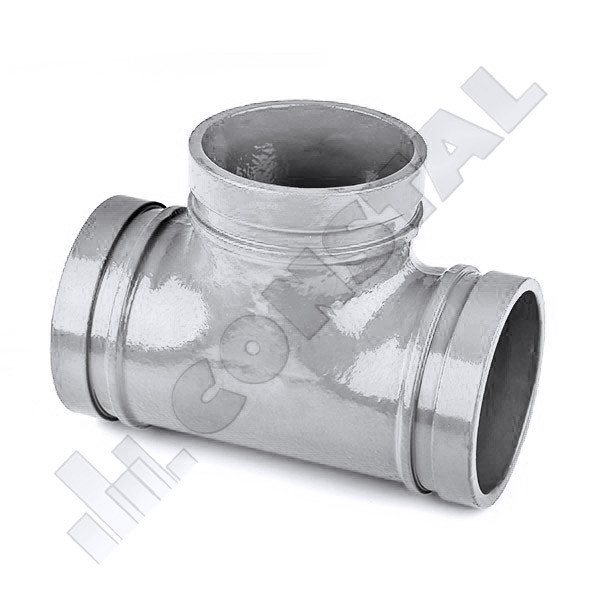 TEU CANELAT ZINCAT PENTRU MONTAJ RAPID DN100 / 114.3 - Cel mai bun pret!