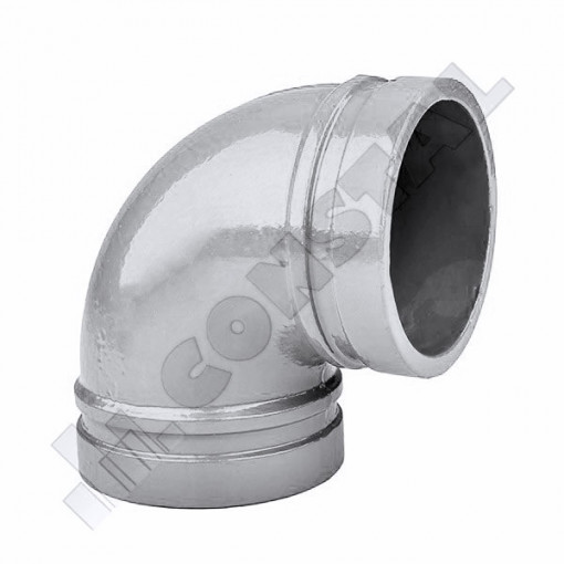 COT CANELAT ZINCAT PENTRU MONTAJ RAPID 90° DN100 / 114.3 - Cel mai bun pret!