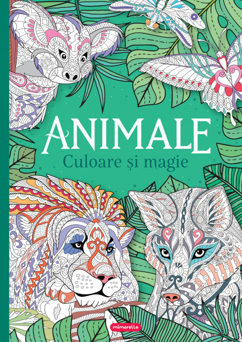 Cartea de colorat "Animale Culoare și Magie" pentru Relaxare