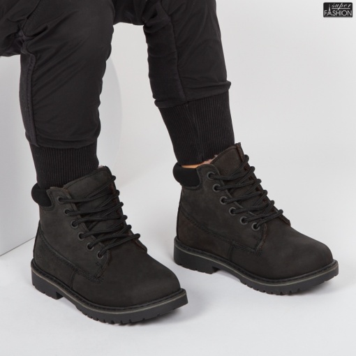 Ghete îmblănite Copii "HEROWAY 1202B Black"