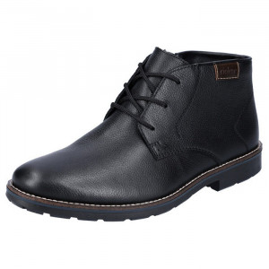 Ghete barbati, Rieker, 15311-00-Negru, casual, piele naturala ...