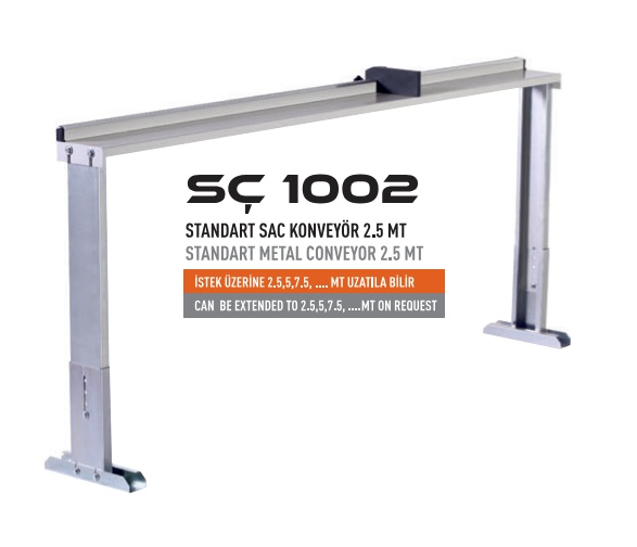 SC 1002 Conveior de suport, fara role, sistem de masurare