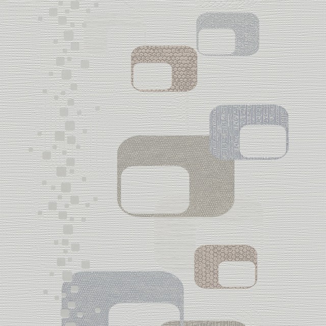 Tapet lavabil texturat cu forme geometrice retro discrete