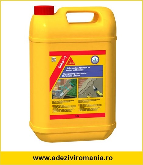 Sika 1 Aditiv, ambalaj 5litri - Sika Adeziv Hidroizolație