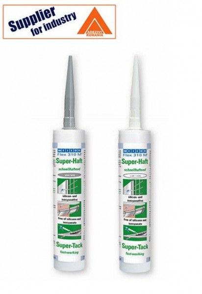 Adeziv si etansant elastic, puternic Weicon Flex 310 M Super-aderent Alb 290ml RAL 9003 ...