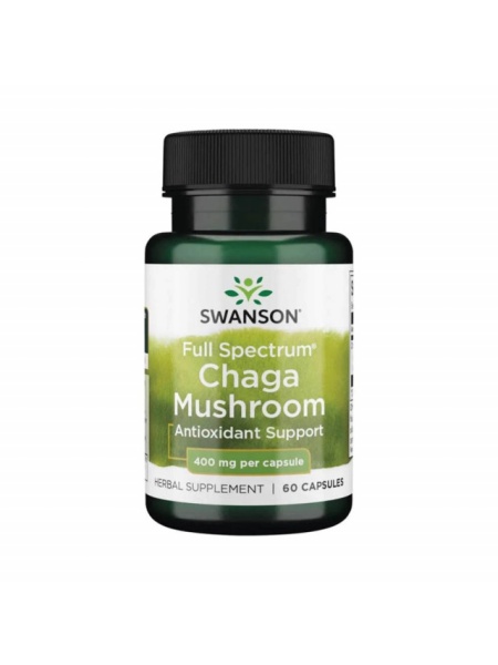 Chaga Mushroom 400mg 60 caps Ciuperca Swanson PB