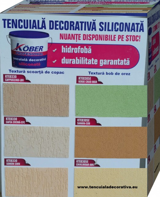 TENCUIALA DECORATIVA SILICONATA KOBER PROFESSIONAL 25KG