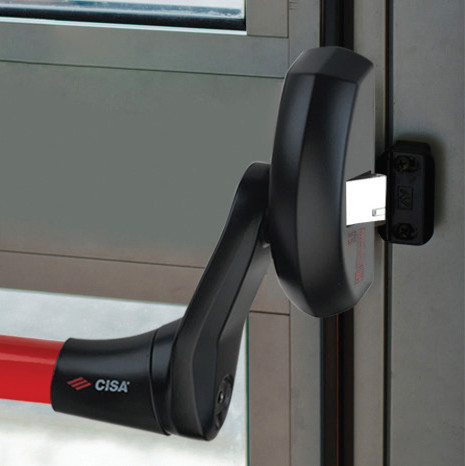 Cisa FAST Push KIT bara antipanica aplicata 3 puncte, Aluminiu