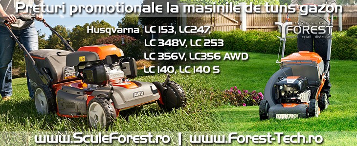 Masini de tuns gazonul, pe benzina, electrice si profesionale