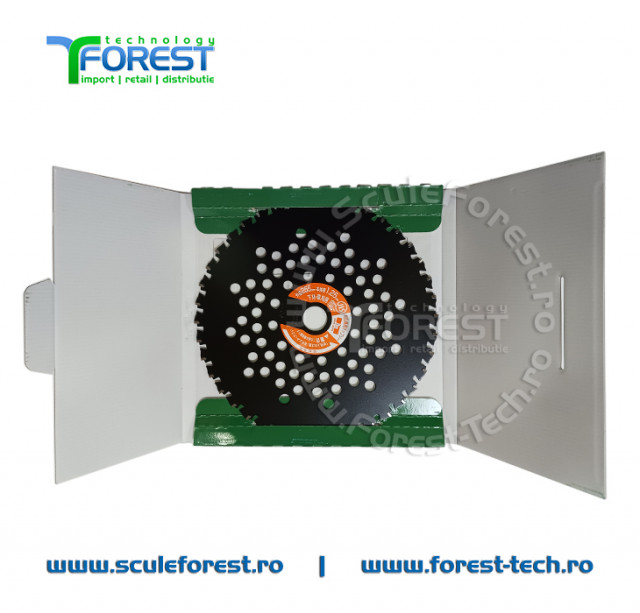 Disc (cutit) motocoasa Sanyo Metal VIDIA 255mm 40dinti | SculeForest