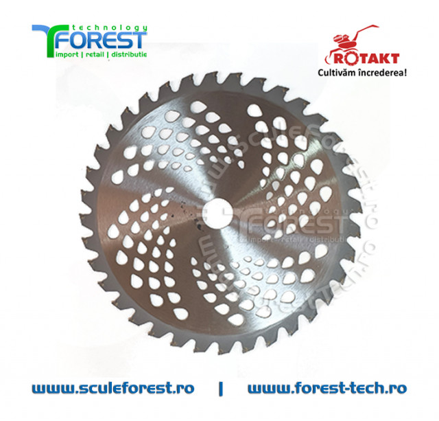 Disc (cutit) motocoasa VIDIA ROTAKT, arbusti 255mm 40dinti | SculeForest